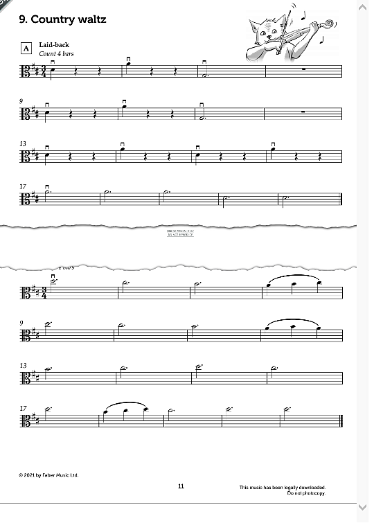 Country Waltz Klavier & Melodieinstr. - PDF Noten von Mark Wilson in D ...