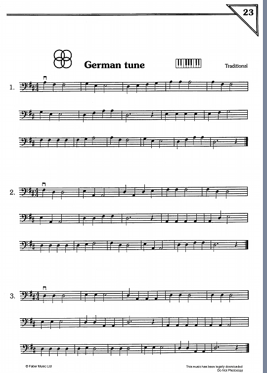 German Tune Flexible Ensemble Einzelstimmen - PDF Noten von Traditional ...