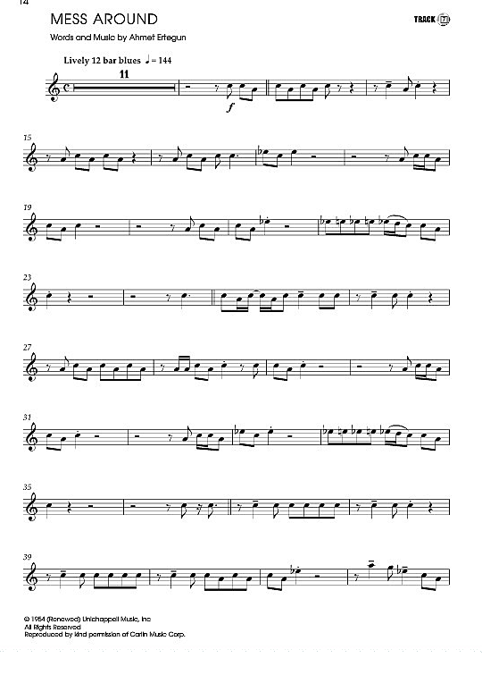 Mess Around Solo 1 St. - PDF Noten von Ray Charles in - fbd-10676