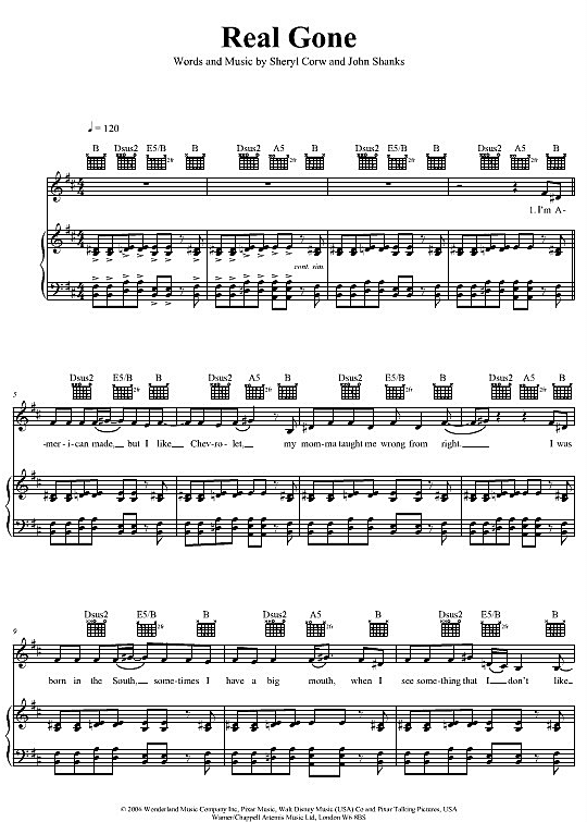 Gitarrenakkorde Von Sheryl Crow
