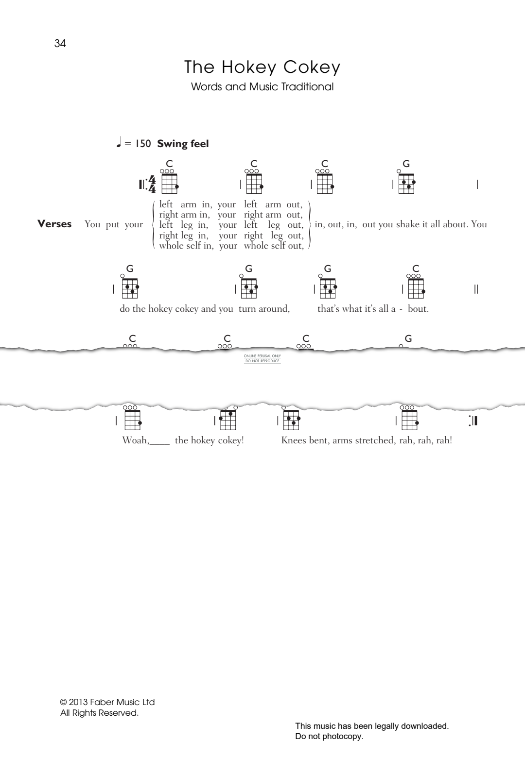 The Hokey Cokey - sheet music by Traditional - fbd-39011 | notendownload