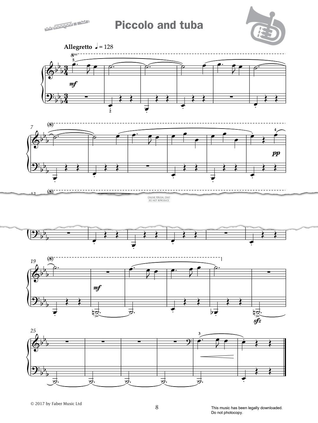 Piccolo and tuba (from 'Improve Your Sight-Reading! A Piece a Week ...