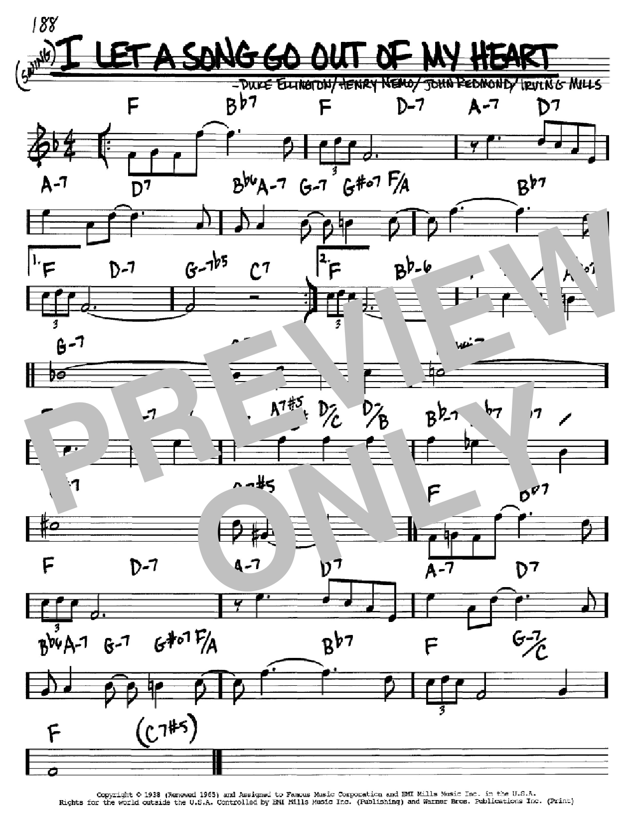 I Let A Song Go Out Of My Heart - sheet music by Duke Ellington - smd ...