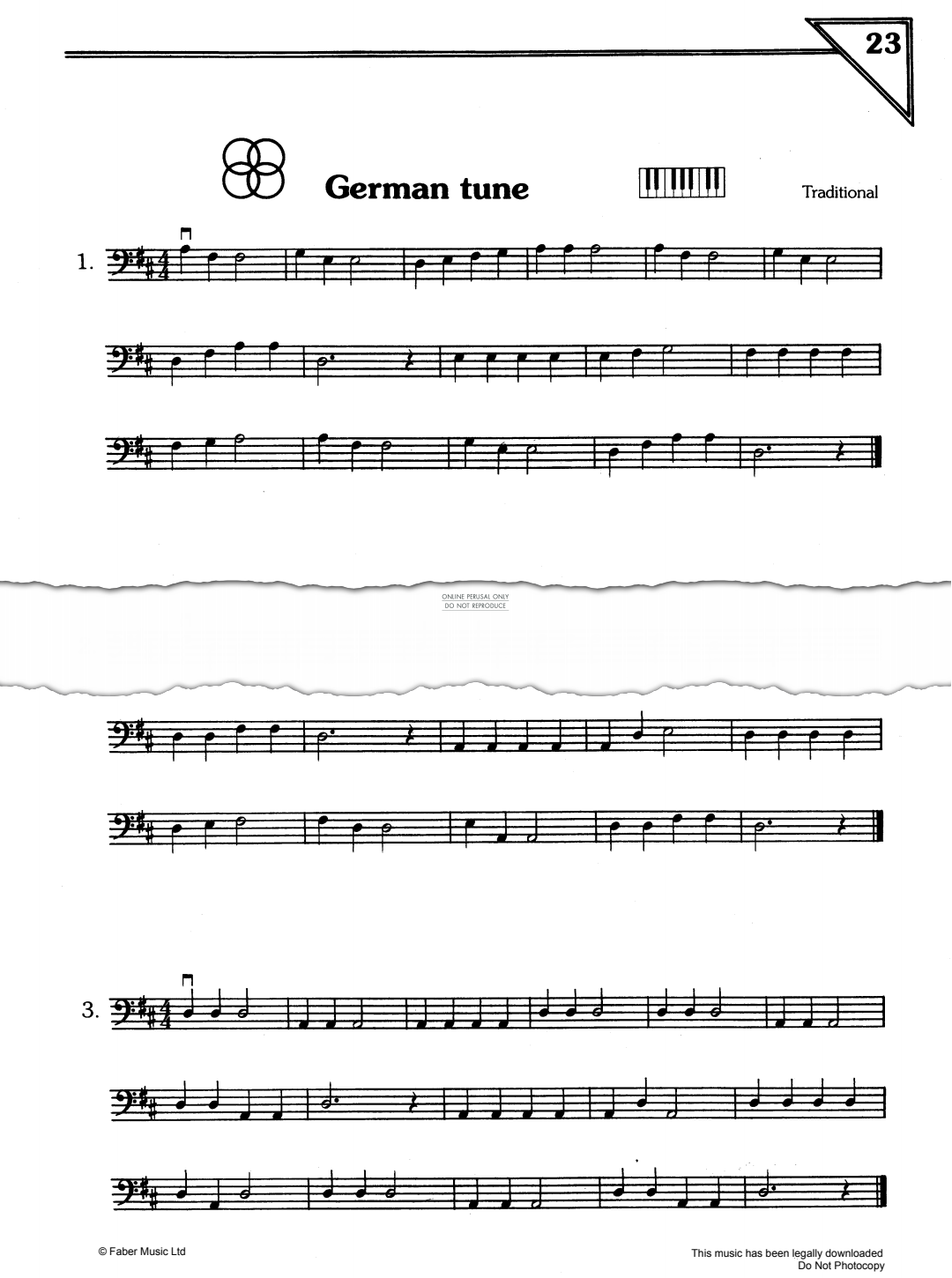 German Tune - Noten von Traditional - fbd-1723 | notendownload