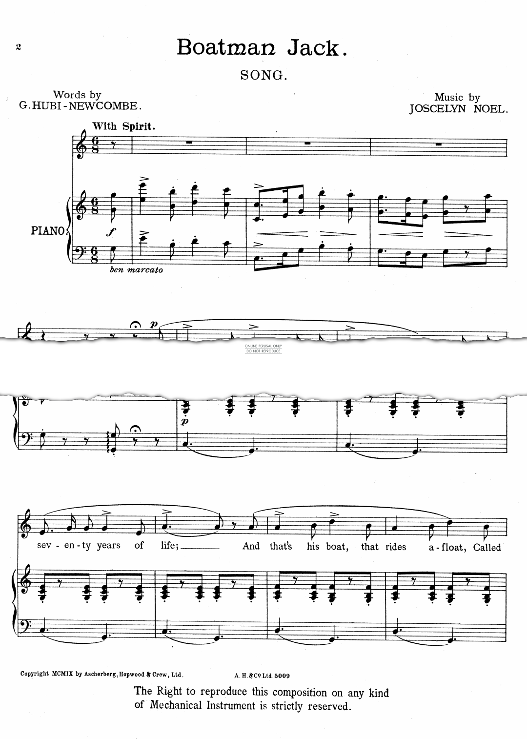 Boatman Jack - Noten von Joscelyn Noel - fbd-21022 | notendownload