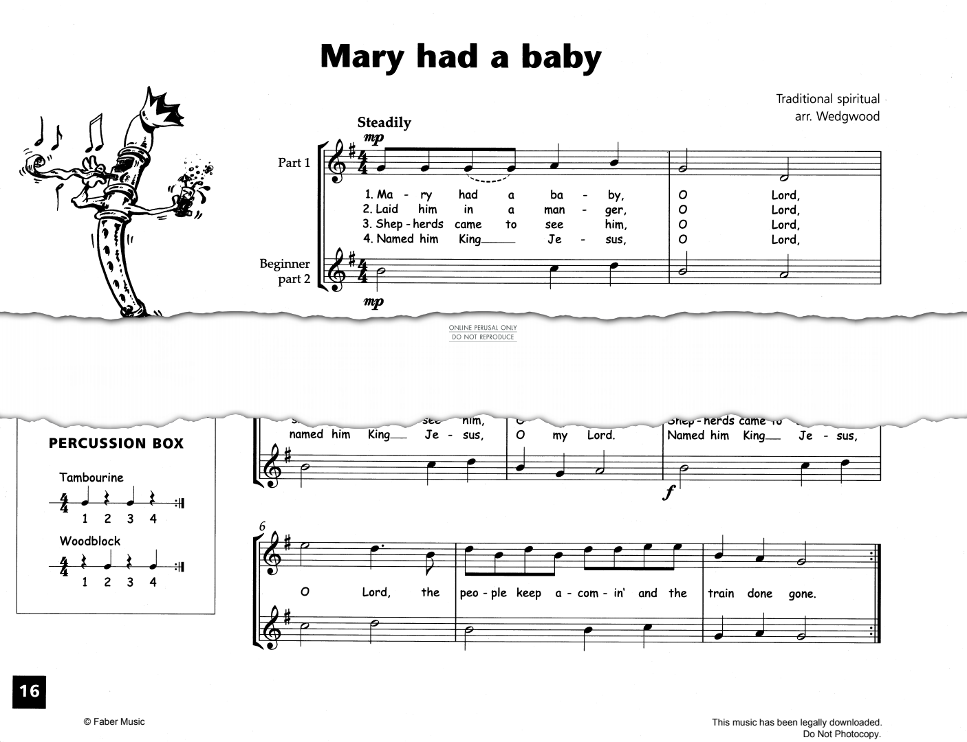 Mary Had A Baby (Traditional) | Sheet Music: Recorder | PDF Download