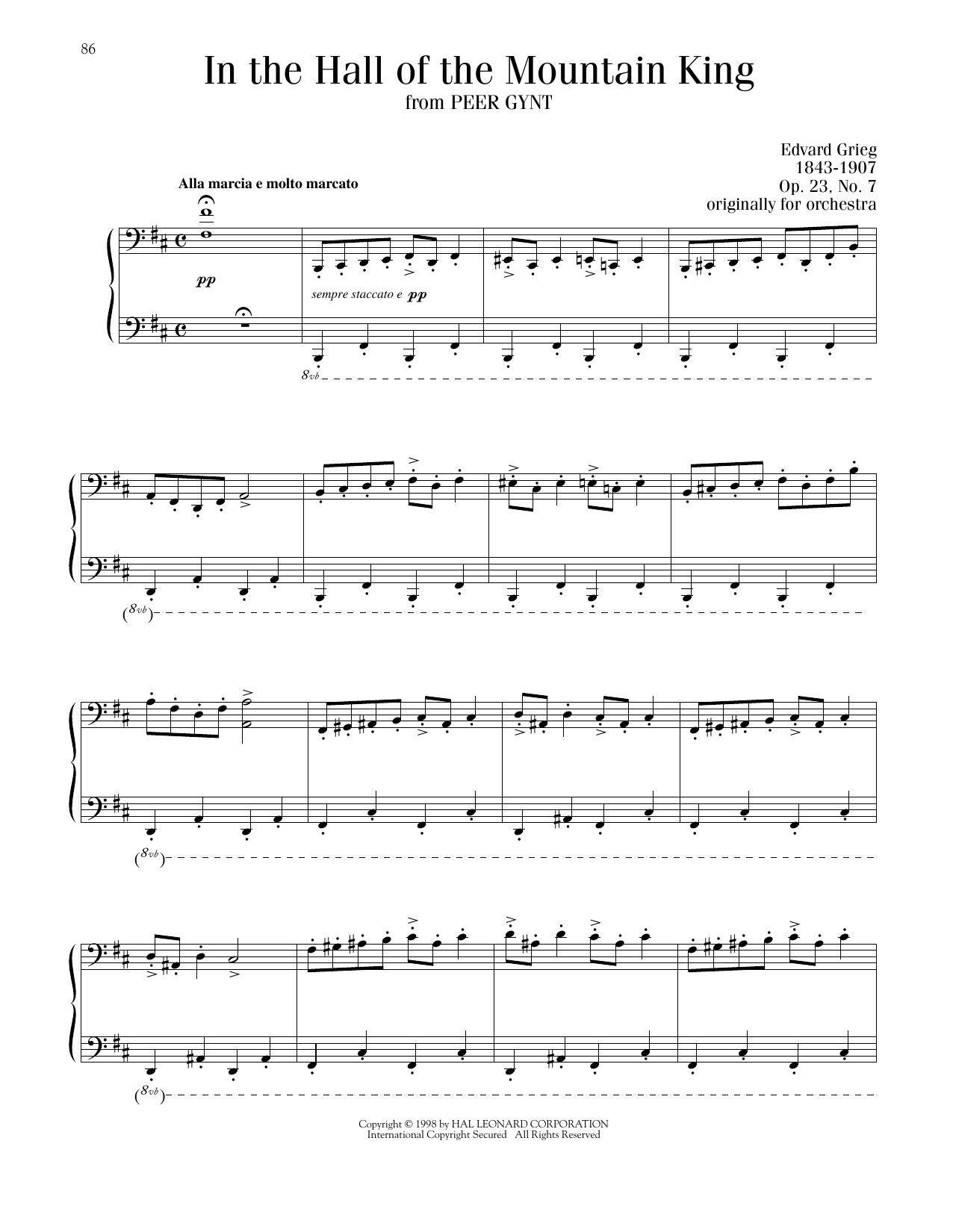 In The Hall Of The Mountain King - sheet music by - smd-1429092 ...