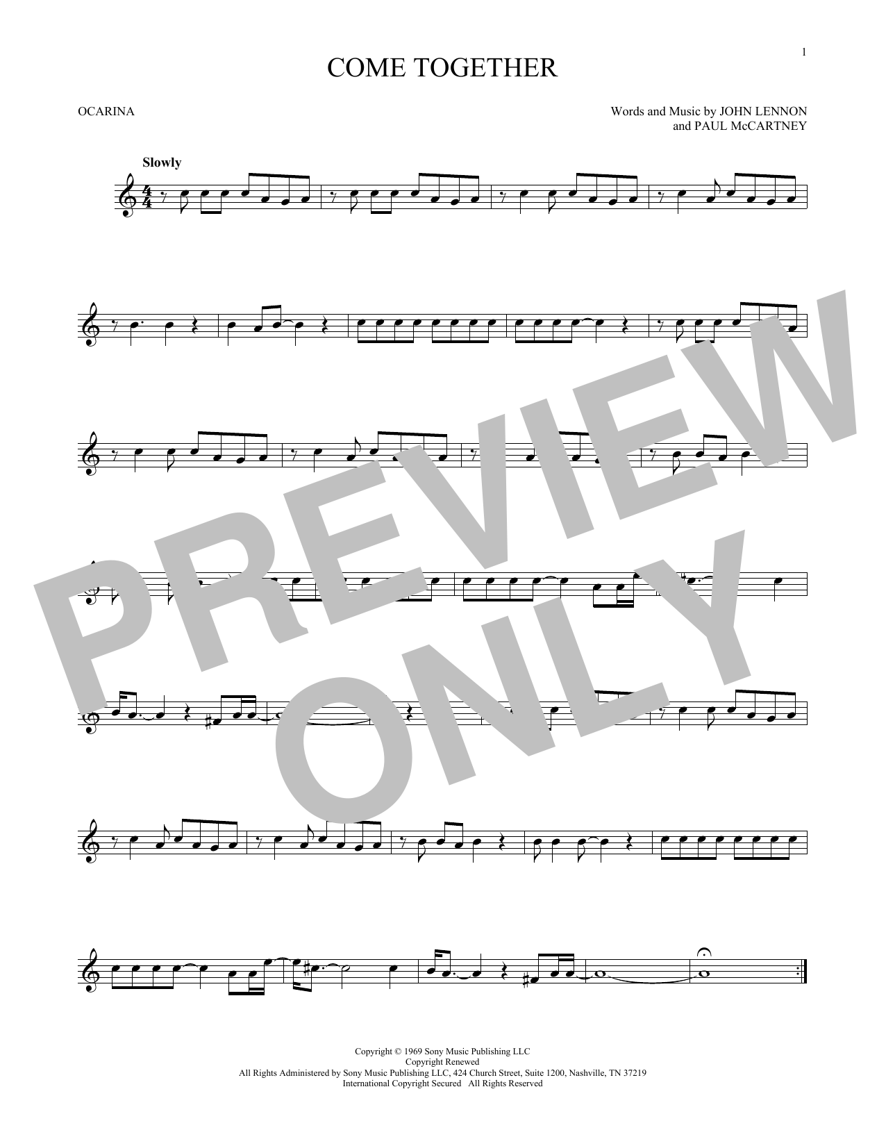 Come Together - sheet music by The Beatles - smd-486519 | notendownload