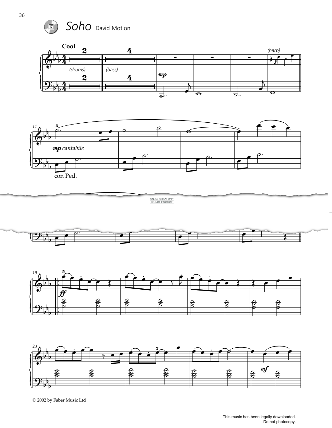 Soho (David Motion) | Sheet Music: Piano | PDF Download