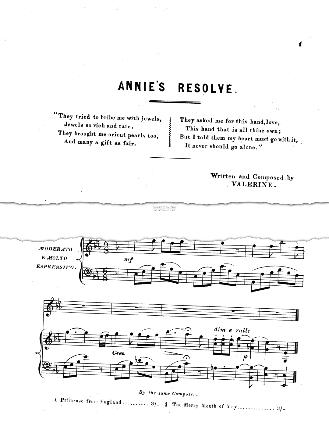 Annie's Resolve - Noten von Valerine - fbd-19884 | notendownload
