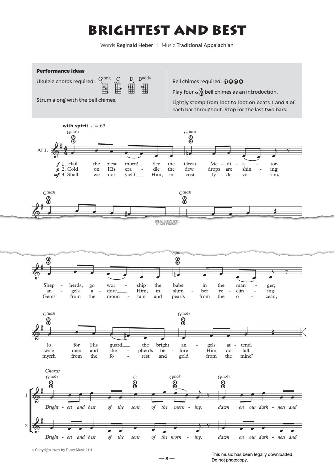 Brightest And Best - sheet music by Traditional - fbd-42501 | notendownload