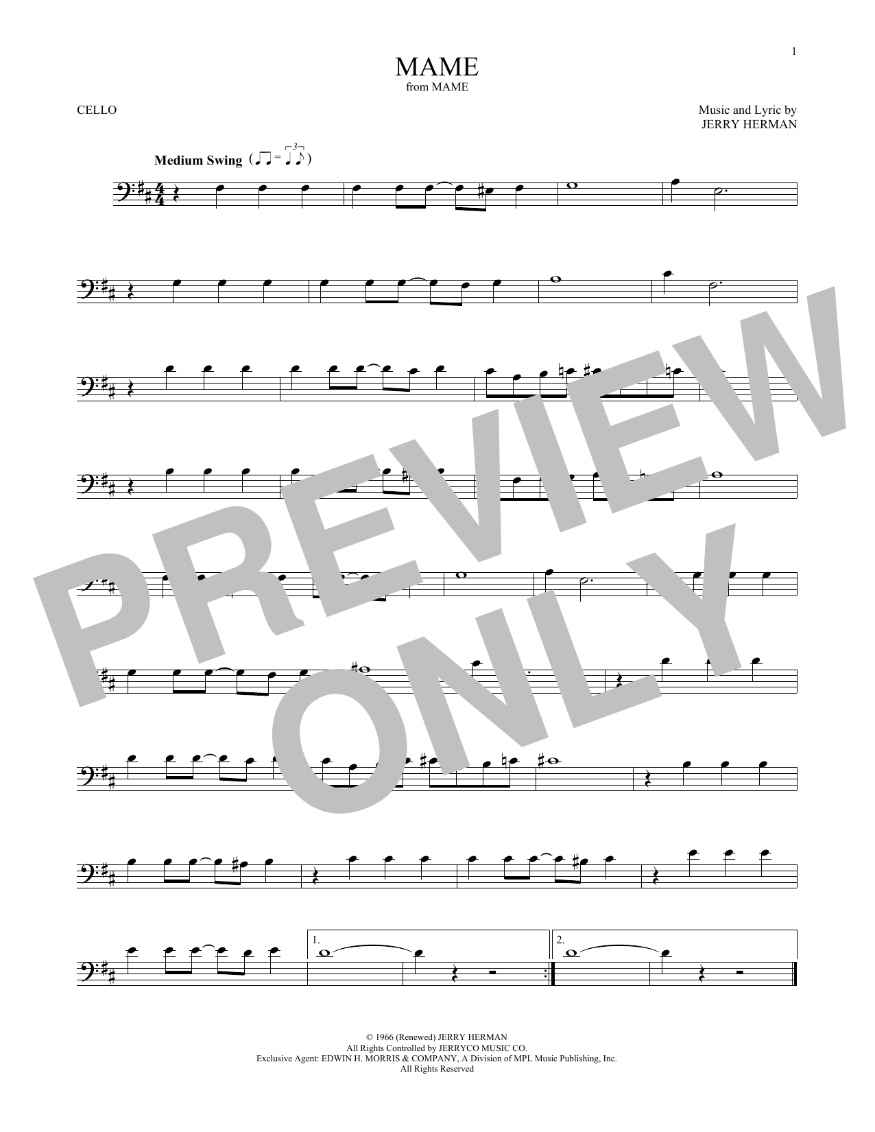 Mame - sheet music by - smd-193410 | notendownload