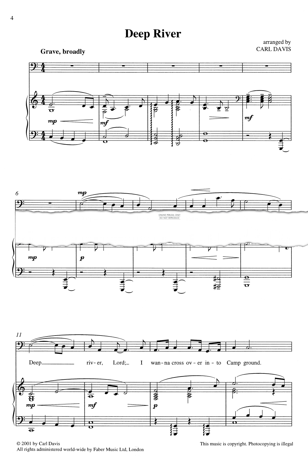 Deep River - sheet music by - fbd-8438 | notendownload