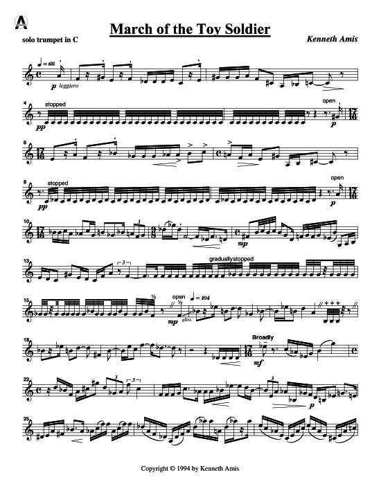 March of the Toy Soldier - sheet music by Kenneth Amis - AMCBR001DL ...
