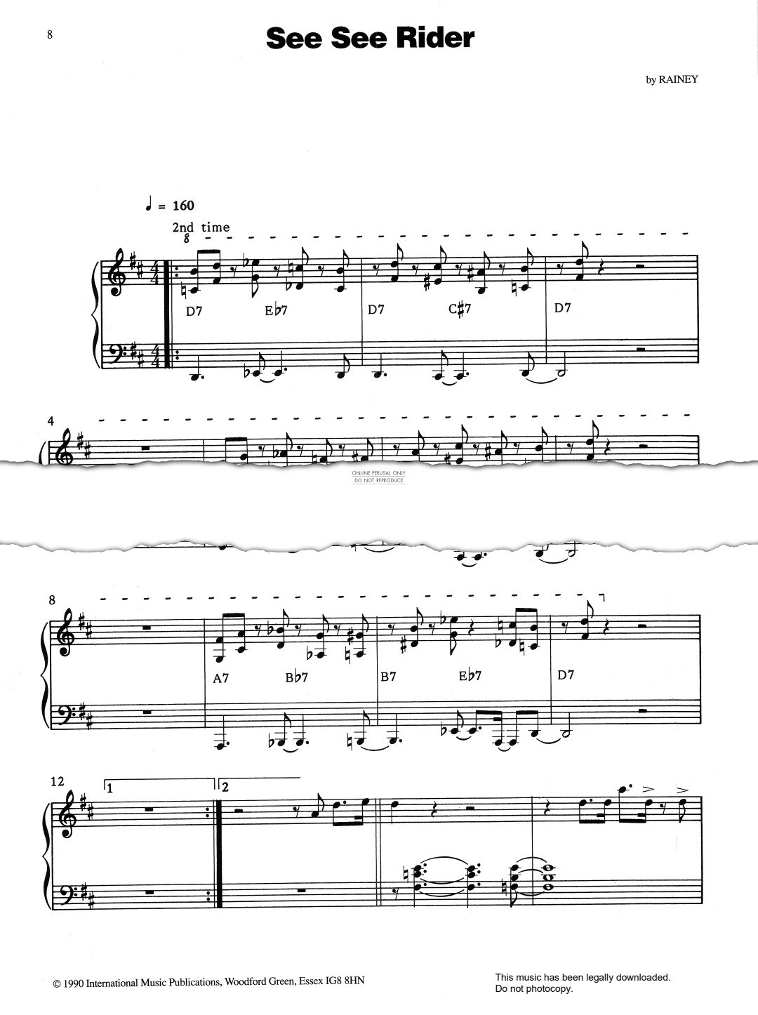 See See Rider - sheet music by Duke Ellington - fbd-43966 | notendownload