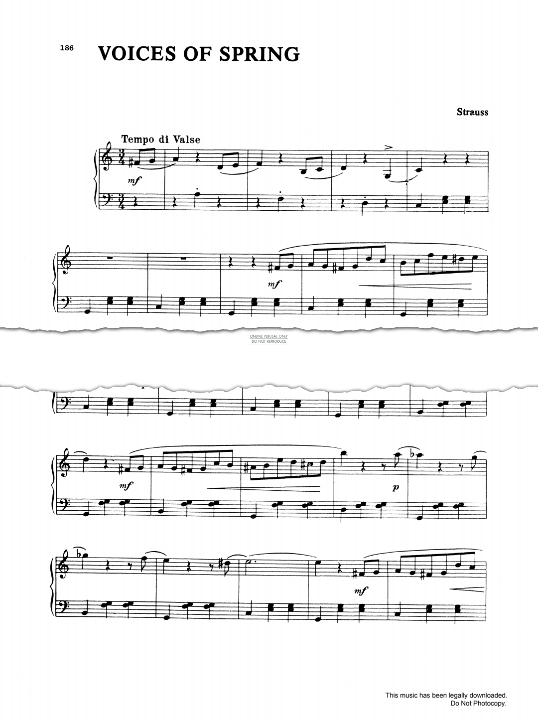 Voices of Spring - Noten von Johann Strauss - fbd-5563 | notendownload