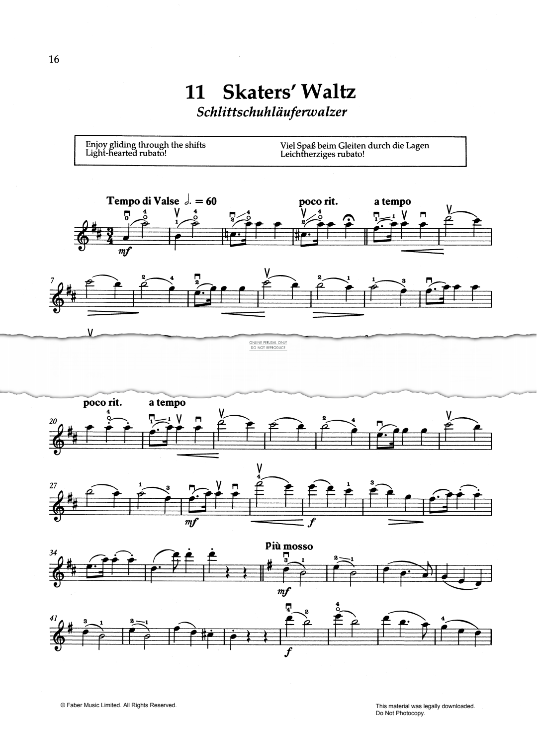 Skaters' Waltz - sheet music by Mary Cohen - fbd-2157 | notendownload