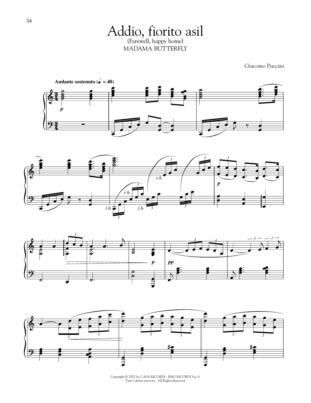 Addio, Fiorito Asil - sheet music by - smd-1516119 | notendownload