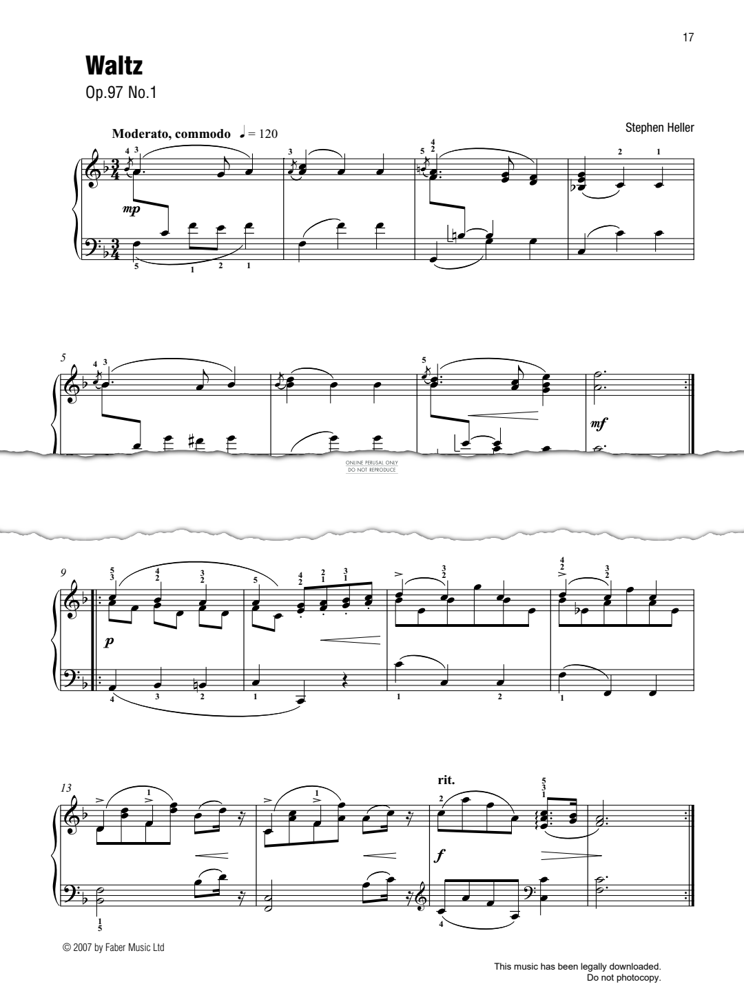 Waltz (Op.97 No.1) (Best of Grade 4 Piano) - sheet music by Stephen ...