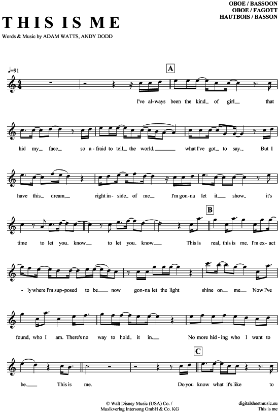 This is me - sheet music by Demi Lovato feat. Joe Jonas - 7090053 ...