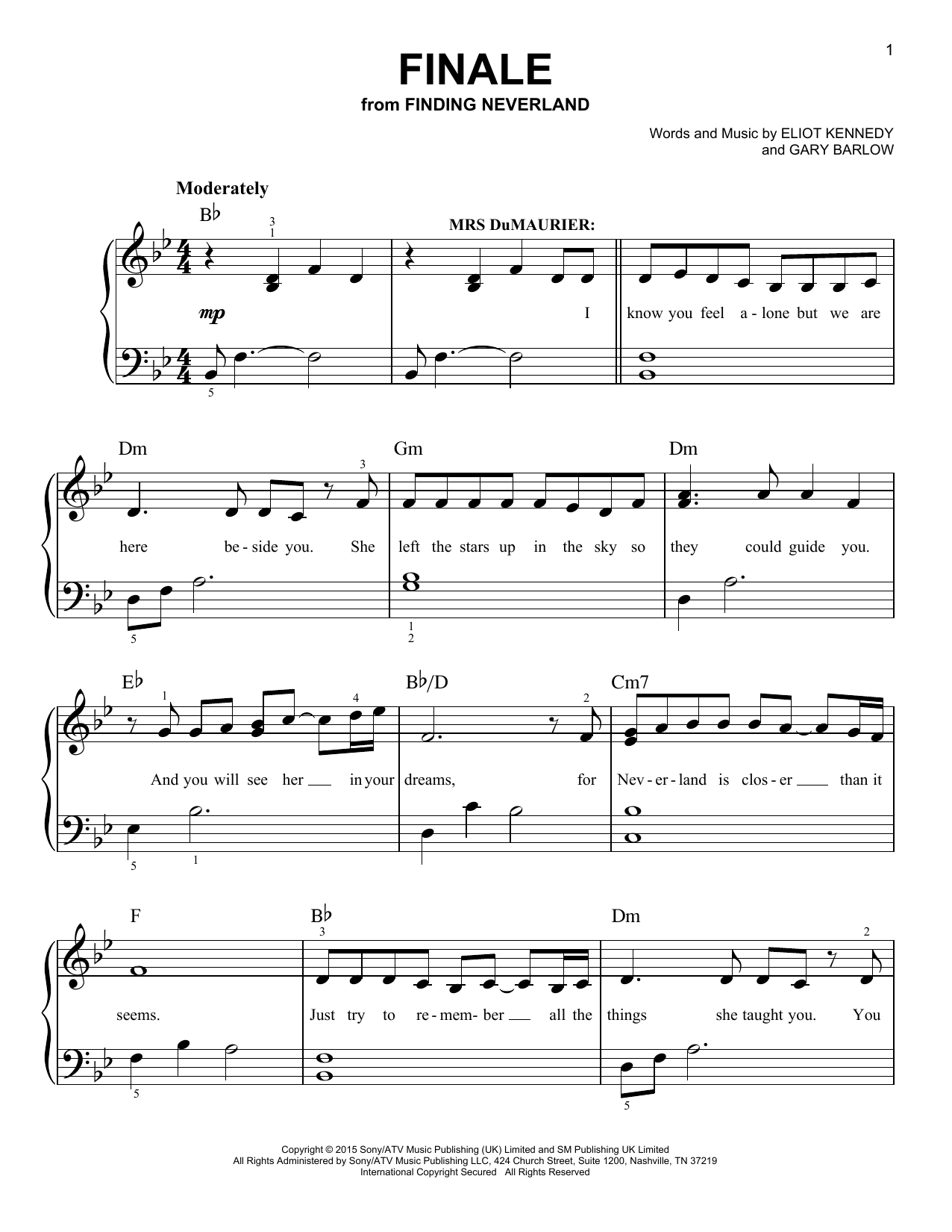 Finale - sheet music by Gary Barlow & Eliot Kennedy - smd-175497 ...