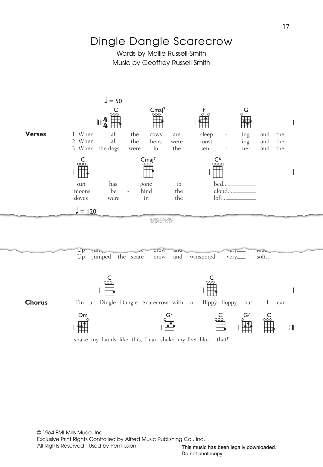 Dingle Dangle Scarecrow - Noten von Geoffrey Russell Smith - fbd-38986 ...
