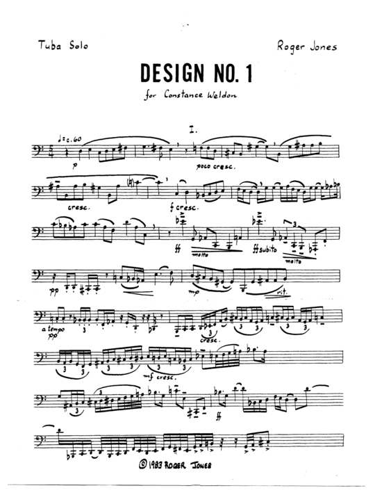 Design No. 1 - sheet music by Roger Jones - TEP10484-E | notendownload