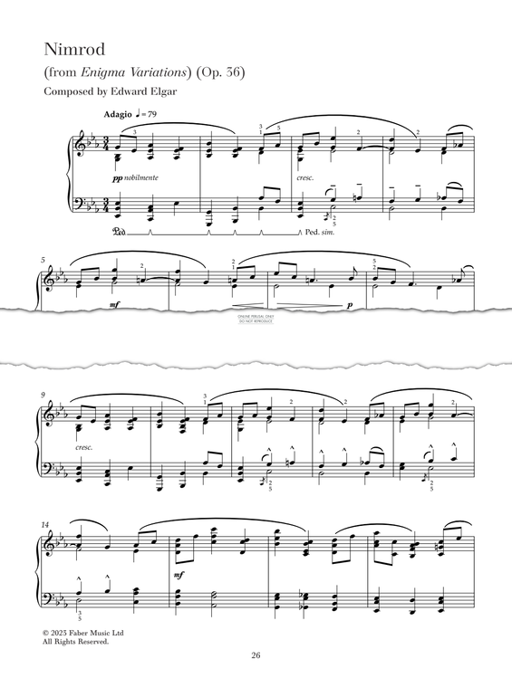 Nimrod (from 'Enigma Variations') (Op. 36) - sheet music by Edward Elgar - fbd-53634 | notendownload