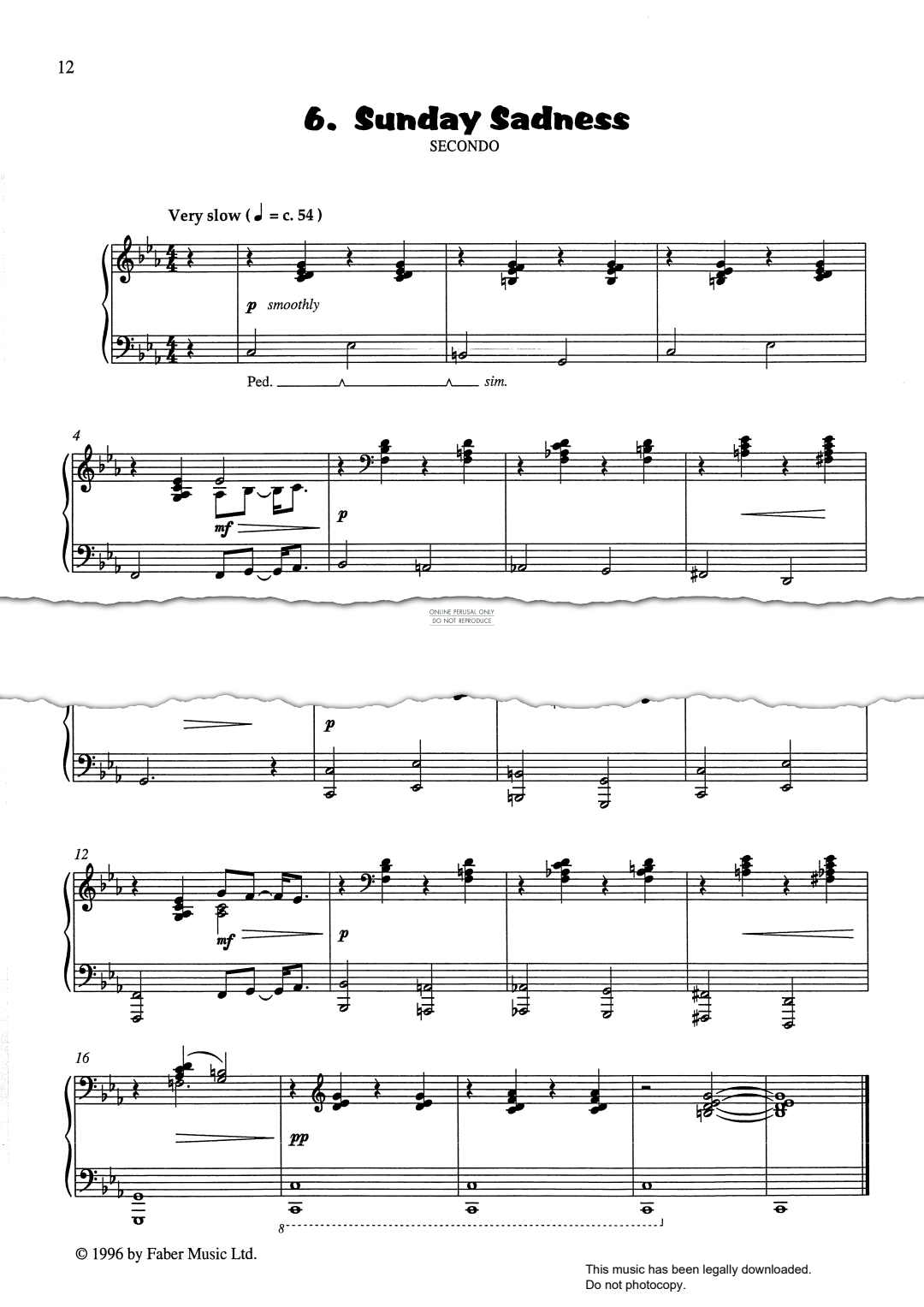 Sunday Sadness - Noten von Richard Harris - fbd-47111 | notendownload