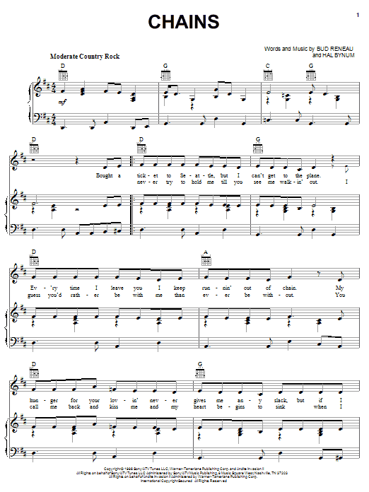 Chains - sheet music by Patty Loveless - smd-51344 | notendownload