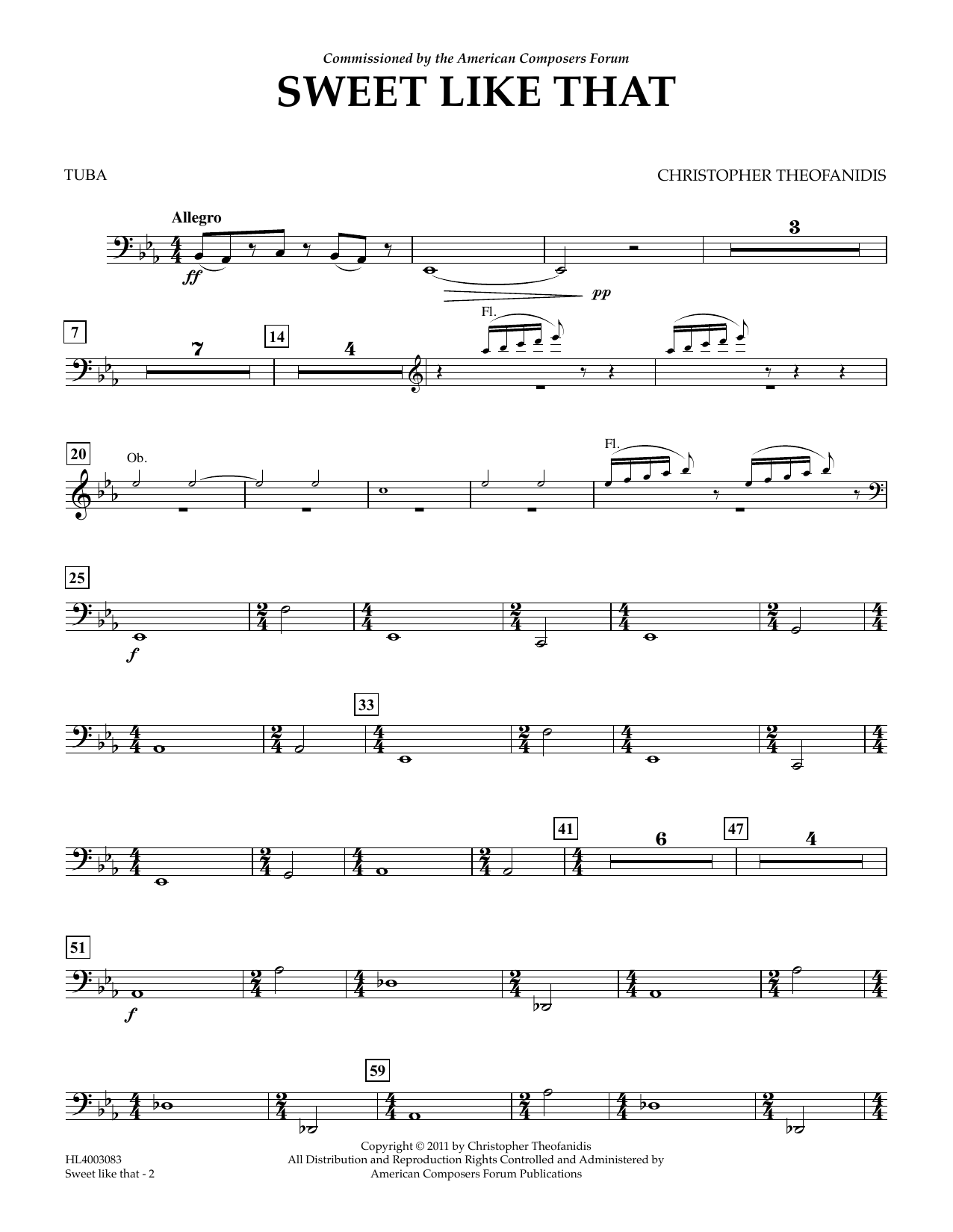 Sweet like that - Tuba - sheet music by - smd-406281 | notendownload