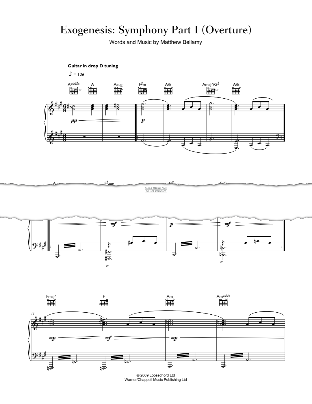 Exogenesis: Symphony Part I (Overture) - sheet music by Muse - fbd-4832 ...
