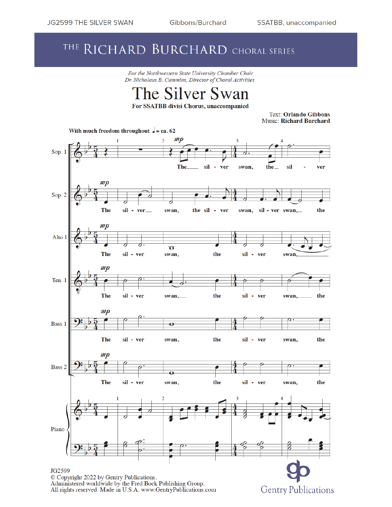 The Silver Swan - Online Noten von Richard Burchard - smd-1216661 ...