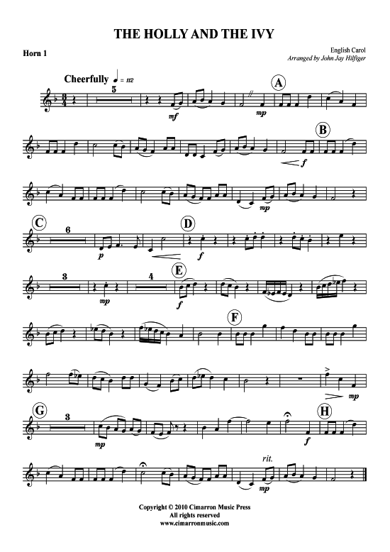 The Holly and the Ivy - sheet music by englisches Weihnachtslied ...