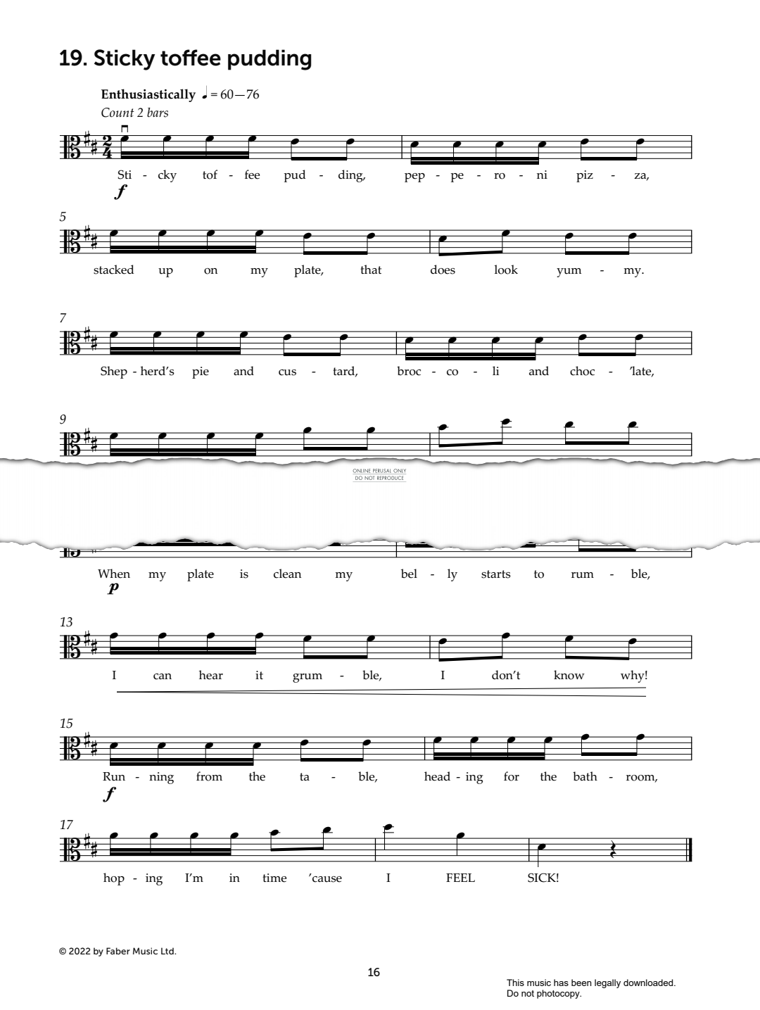 Sticky Toffee Pudding - Noten von Mark Wilson - fbd-47504 | notendownload