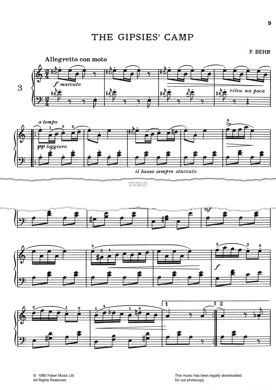 The Gipsies' Camp - sheet music by - fbd-38283 | notendownload