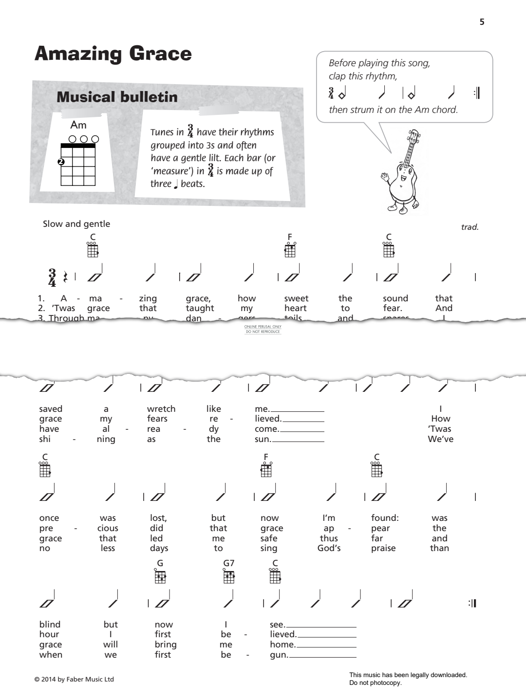 Amazing Grace - sheet music by Traditional - fbd-39933 | notendownload