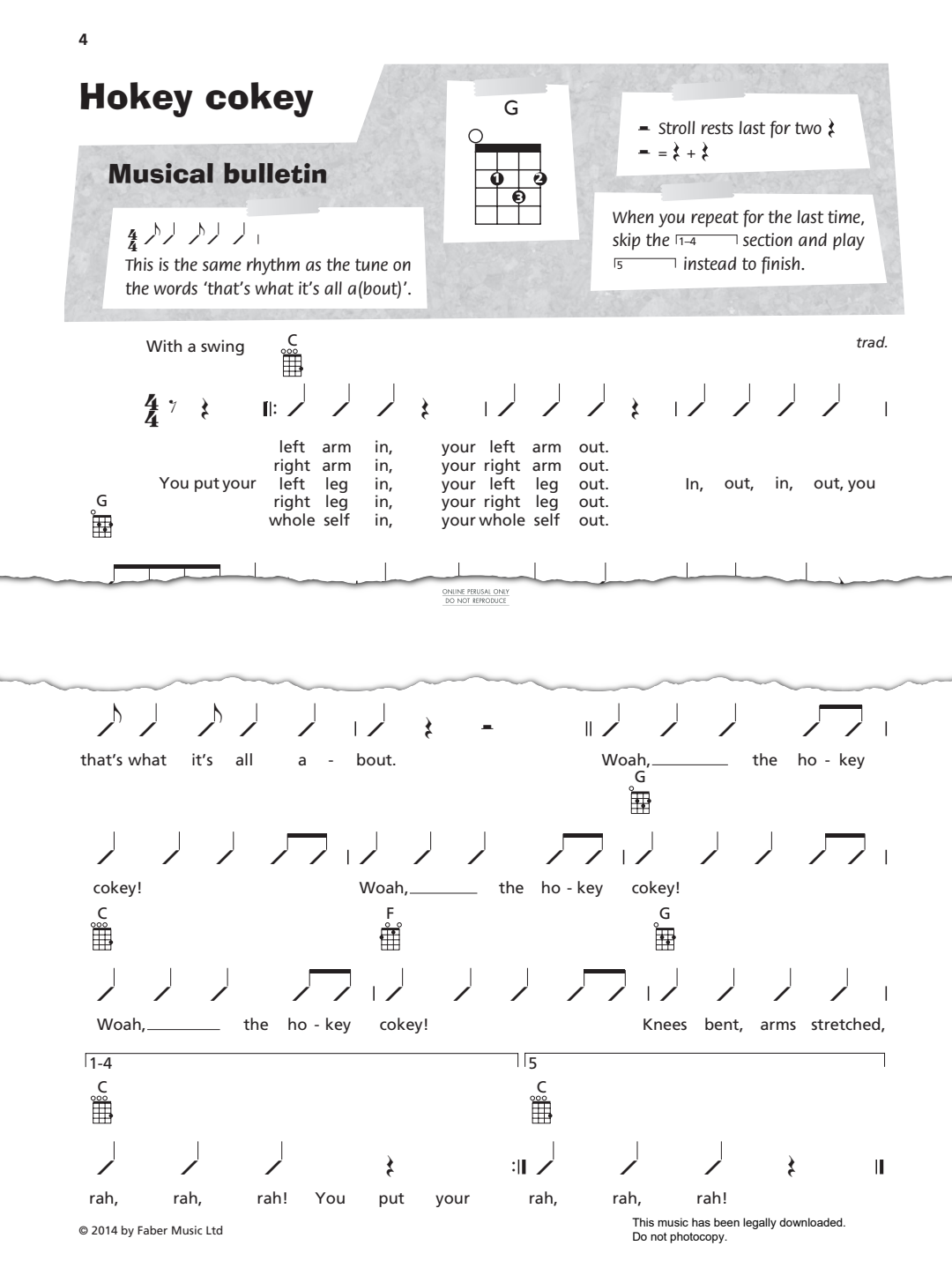 The Hokey Cokey - sheet music by Traditional - fbd-39940 | notendownload