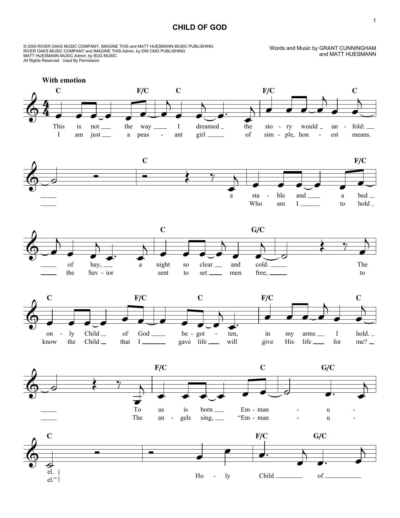 Child Of God - sheet music by Amy Grant - smd-187134 | notendownload
