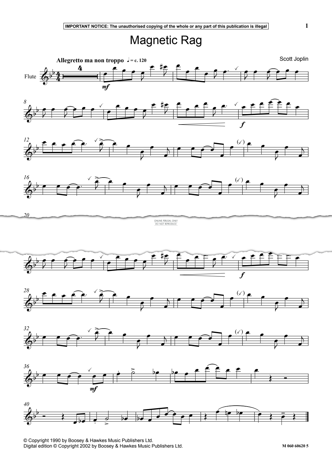 Magnetic Rag - sheet music by Scott Joplin - fbd-9635 | notendownload