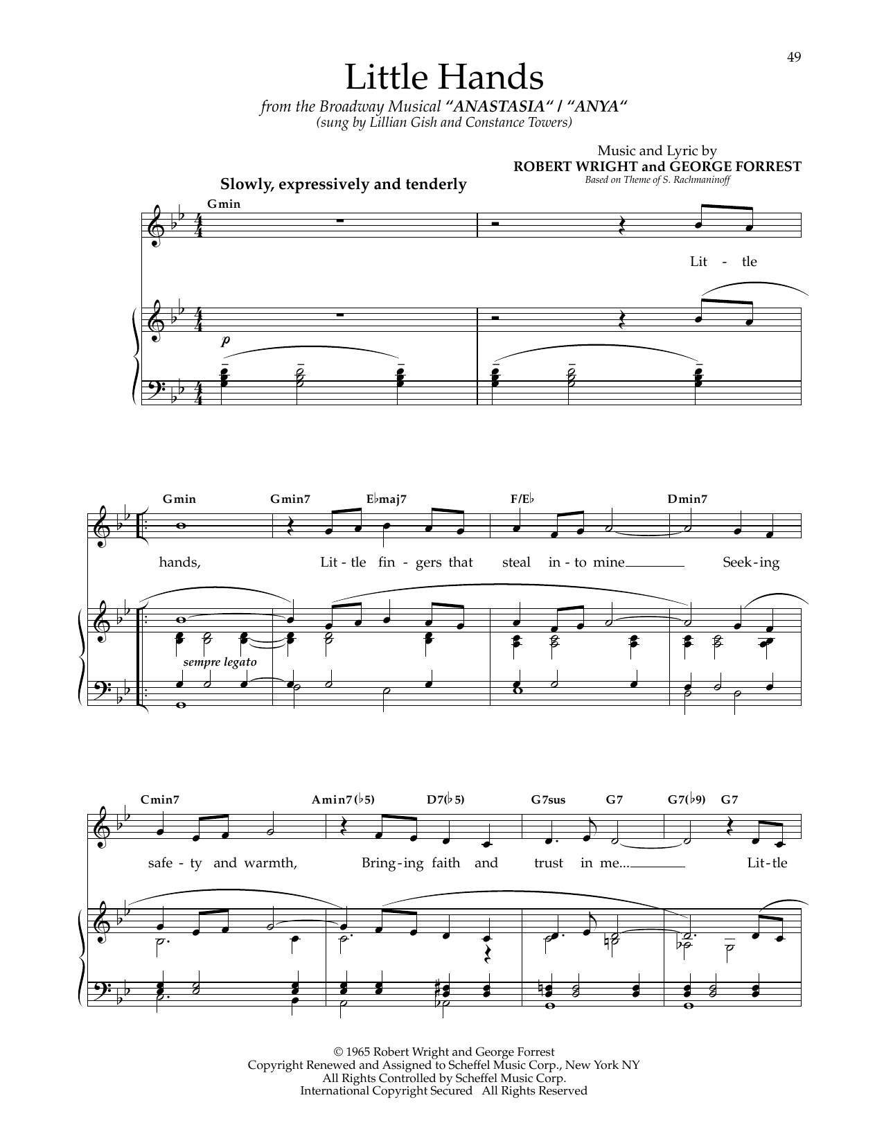 Little Hands (from Anya) - Online Noten von George Forrest - smd ...