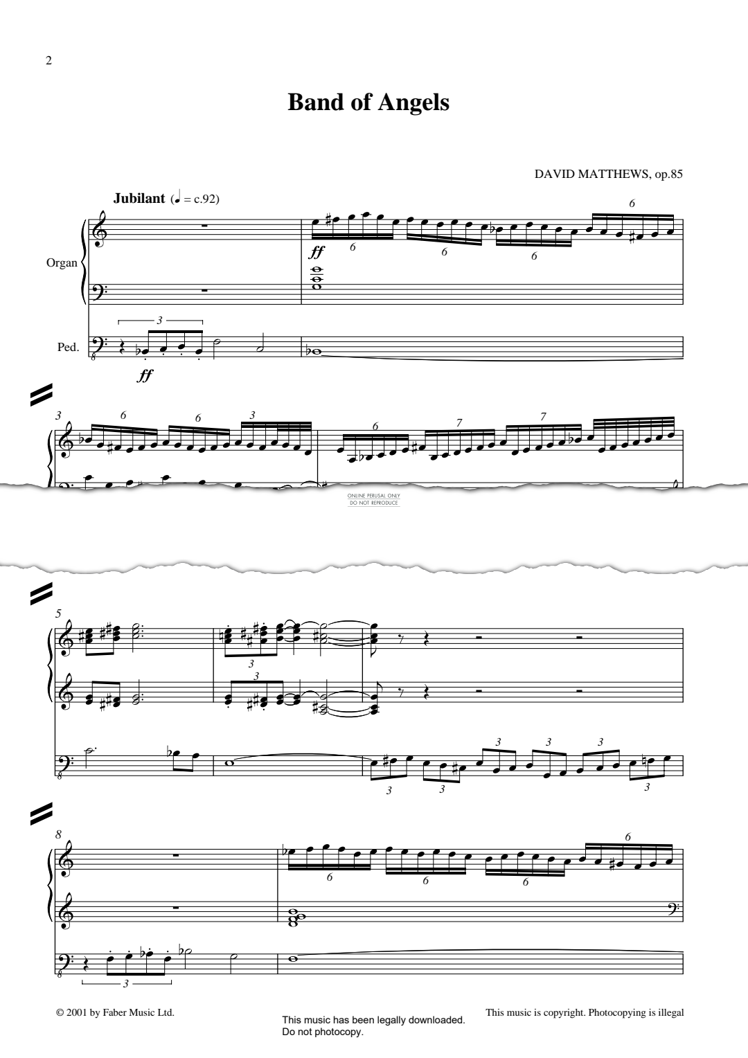 Band of Angels - sheet music by David Matthews - fbd-38867 | notendownload