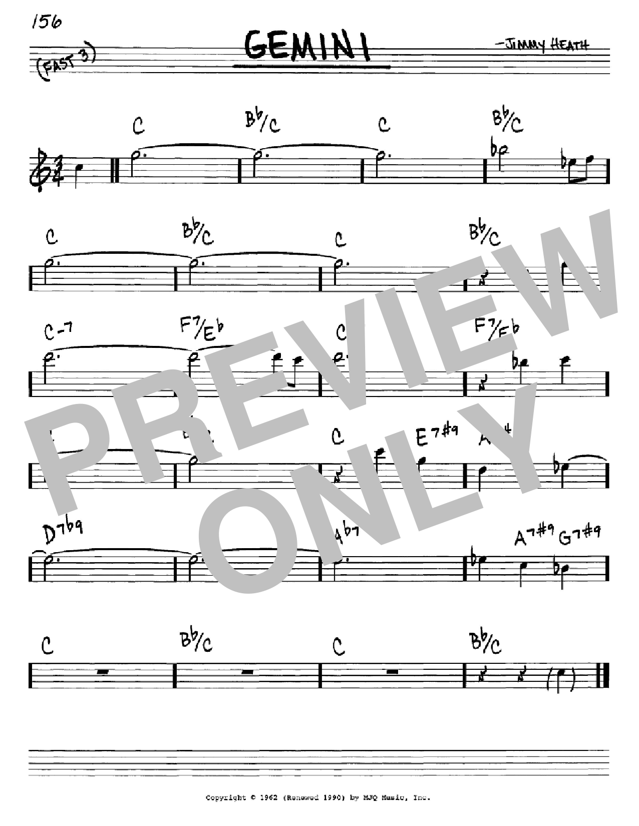 Gemini - sheet music by Jimmy Heath - smd-68260 | notendownload