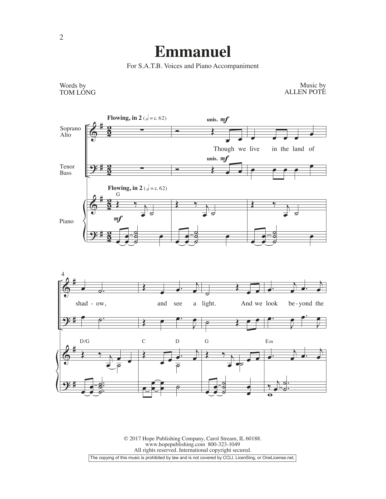 Emmanuel - sheet music by - smd-413012 | notendownload