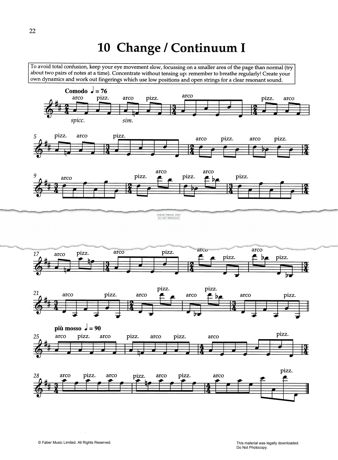 Change/Continuum I (Mary Cohen) | Sheet Music: Violin | PDF Download