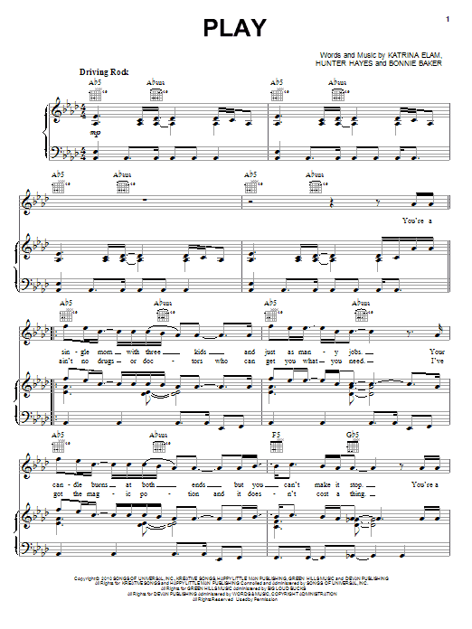 Play - sheet music by Rascal Flatts - smd-85318 | notendownload