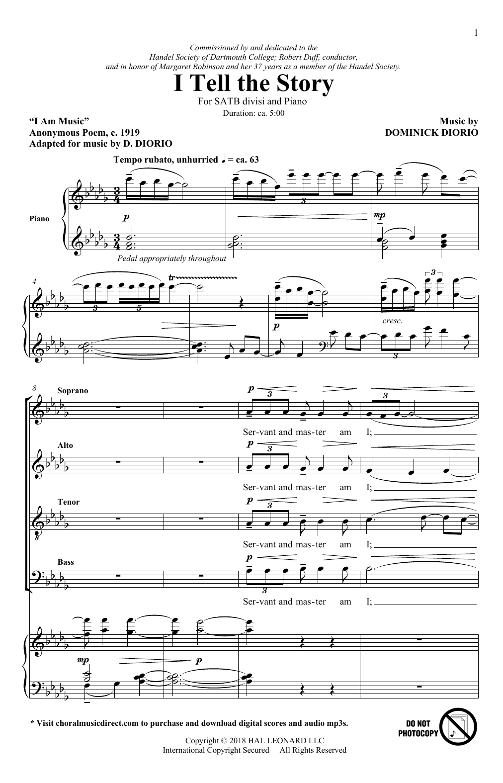 I Tell The Story - sheet music by - smd-252088 | notendownload