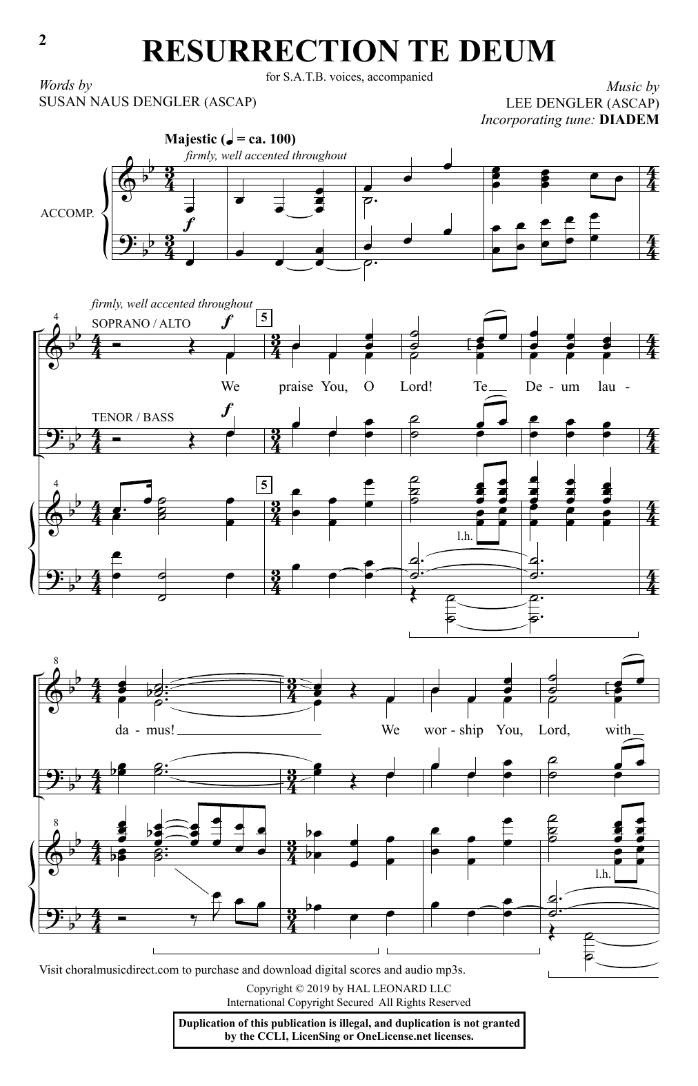 Resurrection Te Deum - sheet music by - smd-429857 | notendownload