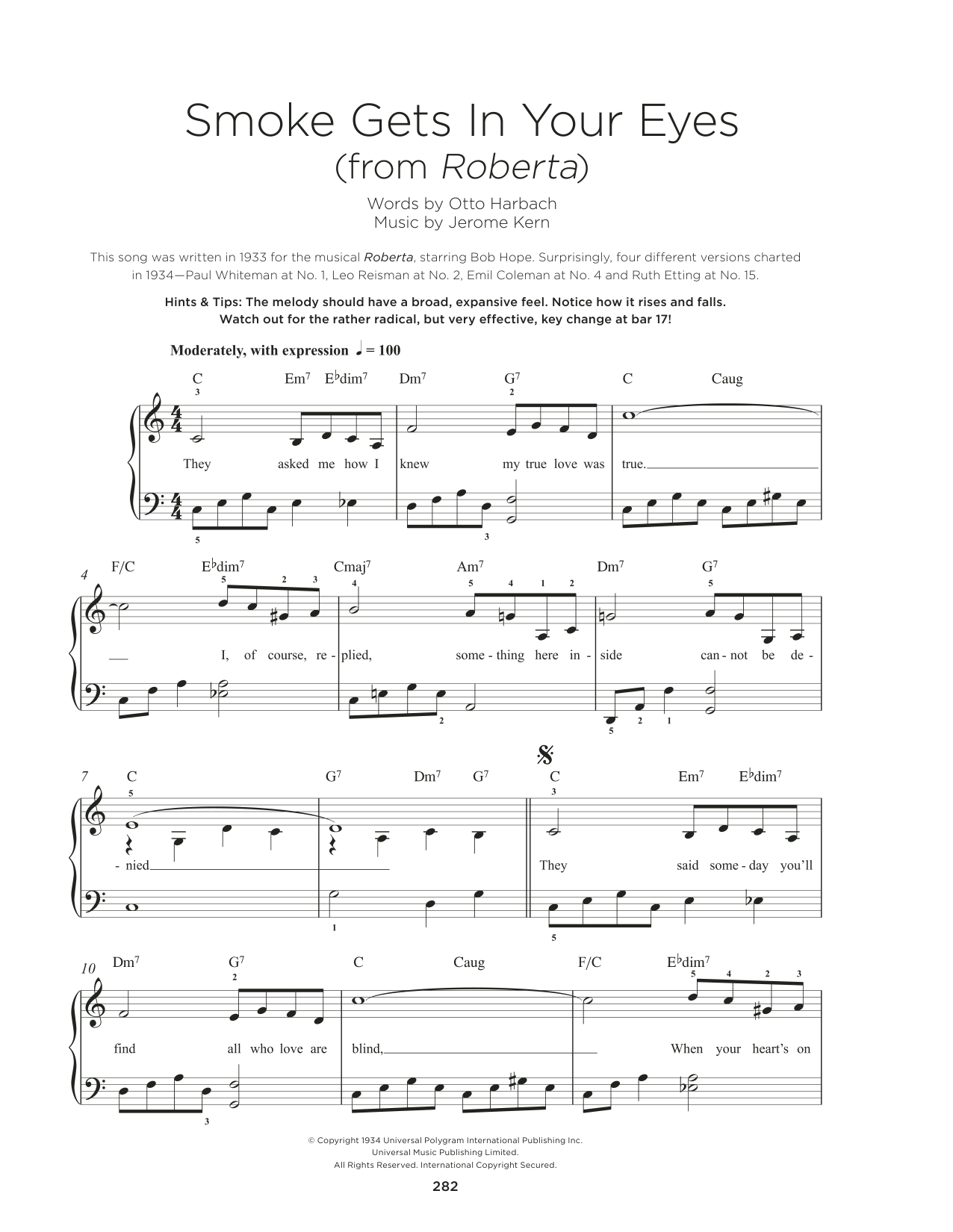 Smoke Gets In Your Eyes - Online Noten von The Platters - smd-1571086 ...