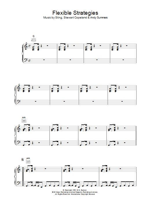 Flexible Strategies - sheet music by The Police - smd-34320 | notendownload